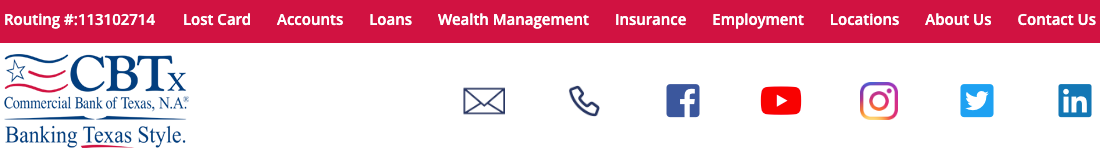 Commercial Bank of Texas Login - Commercial Bank of Texas